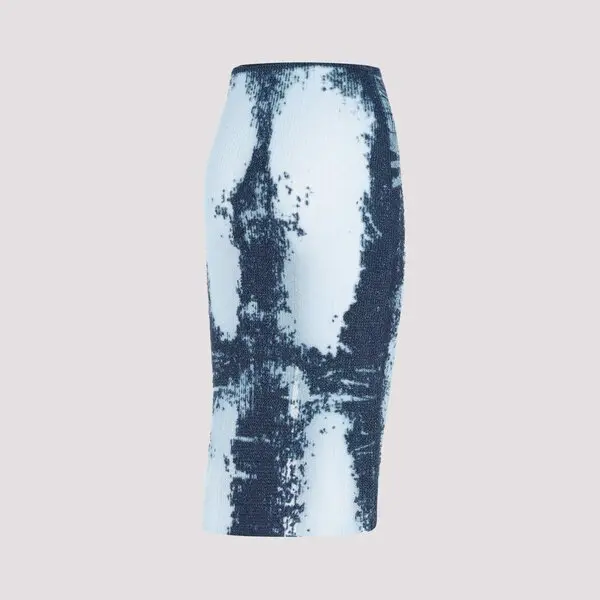 DIESEL® Metallic Knit Midi Skirt