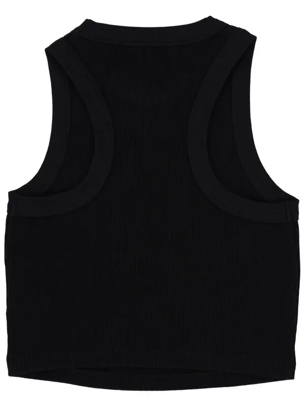Givenchy Logo Detail Ribbed Cropped Top