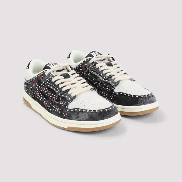 Amiri Studded Skeleton Low Top Sneakers