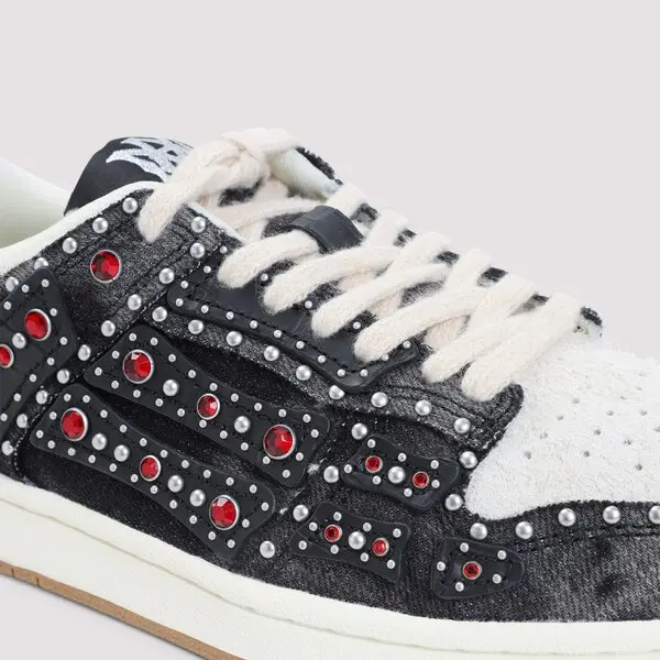 Amiri Studded Skeleton Low Top Sneakers