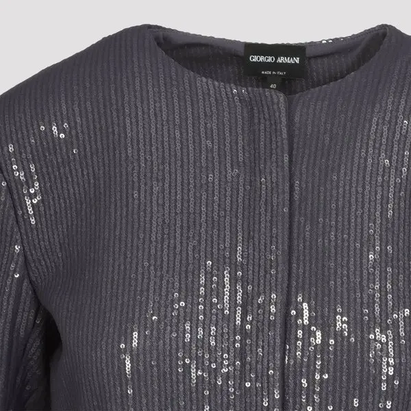 Giorgio Armani Sequined Polyester Jacket - Multicolor