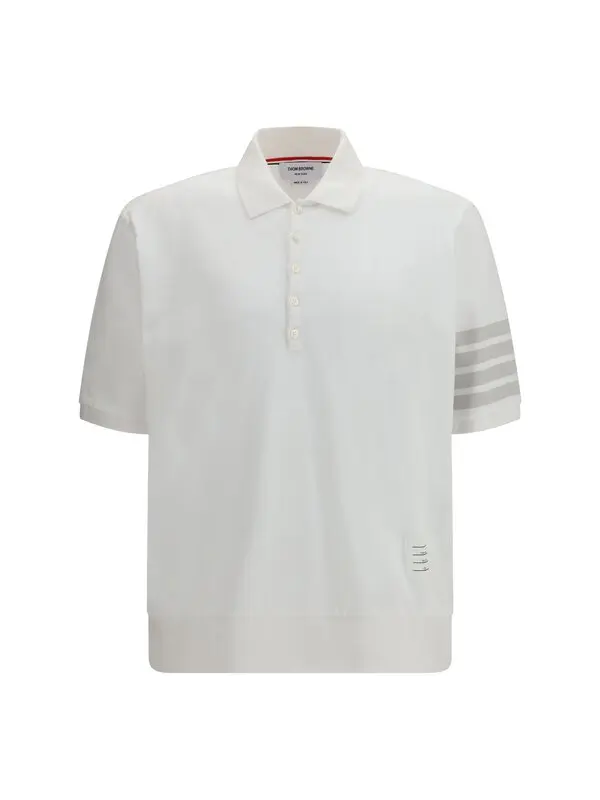 Thom Browne Cotton Polo - White