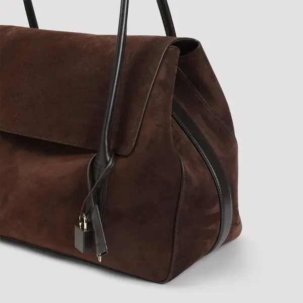 TOM FORD Calf Leather Shoulder Bag - Brown