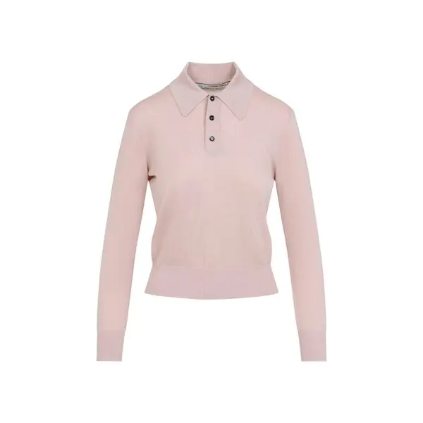 Bottega Veneta Long Sleeve Polo Top - Multicolor