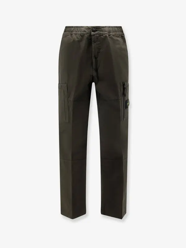 Stone Island Organic Cotton Cargo Trousers - Multicolor