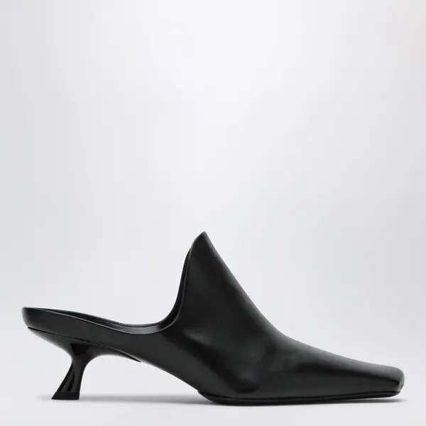Loewe Emily Lambskin Leather Mules - Black