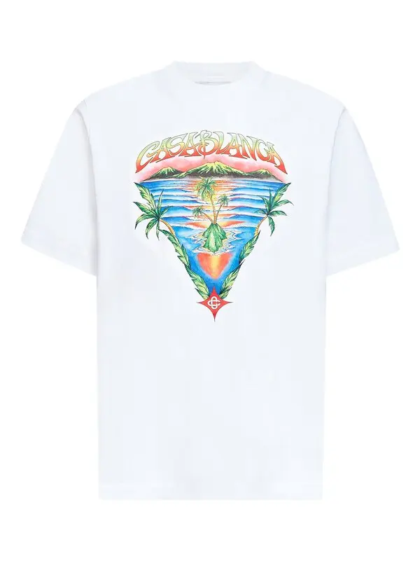 Casablanca White Innocence Triangle T-shirt - Multicolor