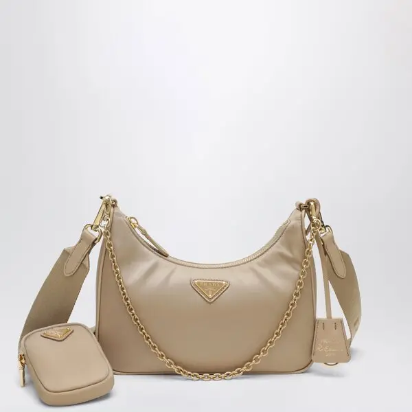 Prada Re-edition 2005 Bag In Re-nylon - Cream
