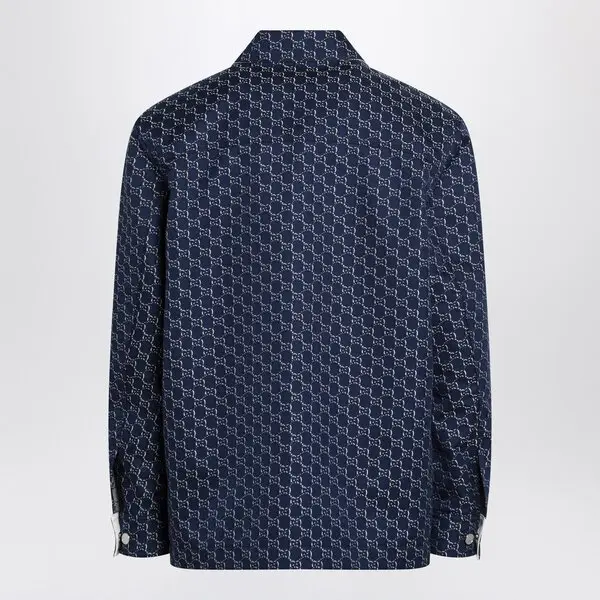 Gucci Gg Shadow Jacquard Denim Jacket