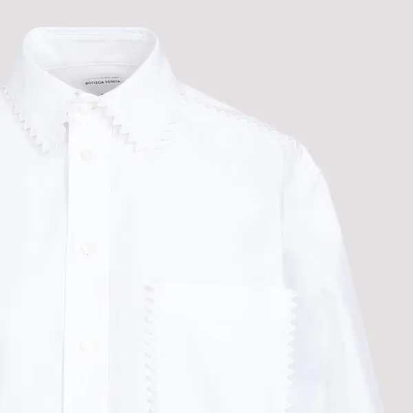 Bottega Veneta Cotton Shirt With Zigzag Detail