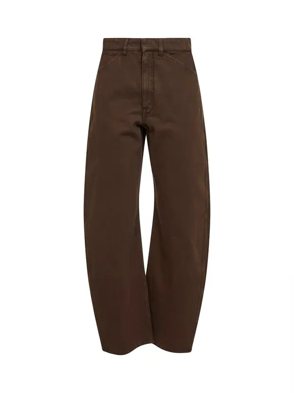 LEMAIRE Cocoa High Waisted Curved Jeans - Multicolor