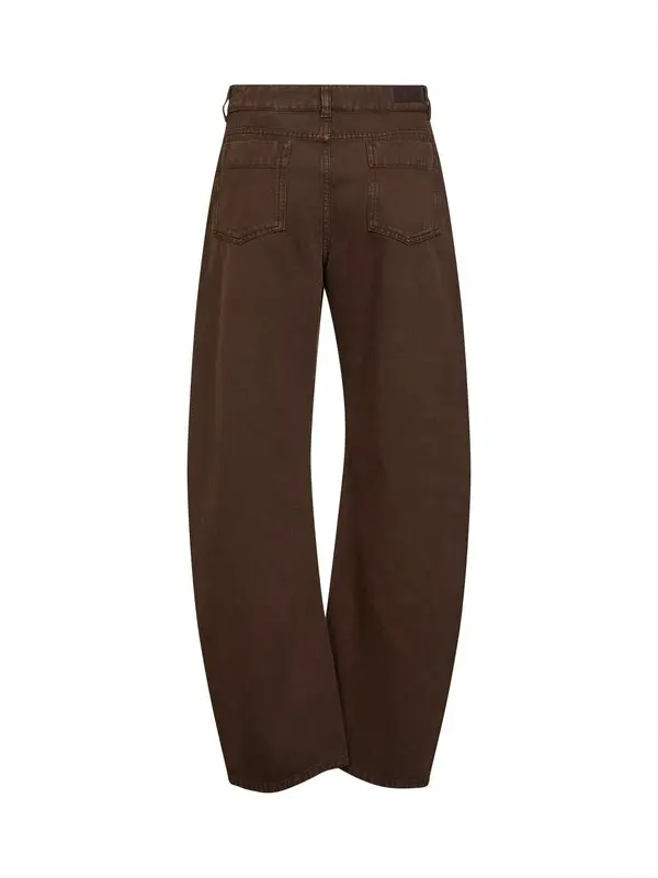 LEMAIRE Cocoa High Waisted Curved Jeans - Multicolor