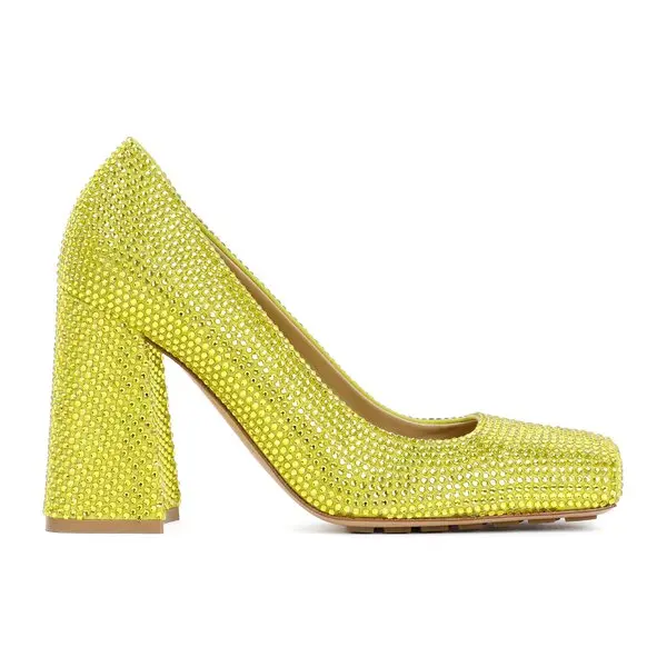 Bottega Veneta Embellished Tower Pumps - Green