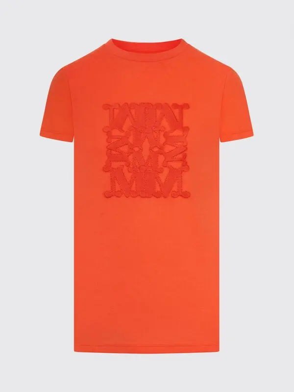 Max Mara T-shirt With Logo Detail - Red