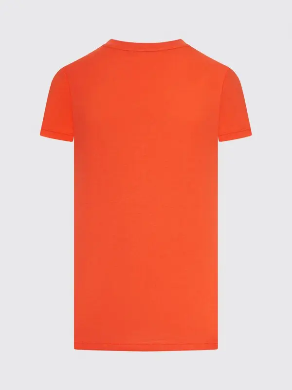 Max Mara T-shirt With Logo Detail - Red
