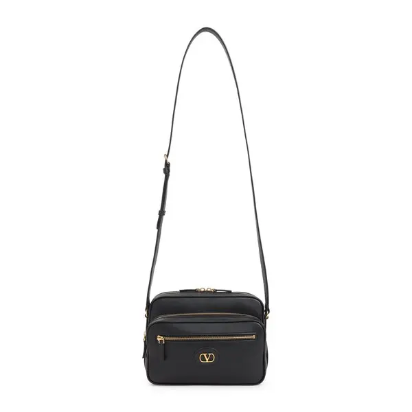 Valentino Garavani Leather Camera Case - Black