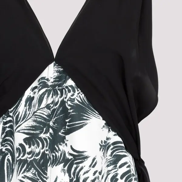 Bottega Veneta Printed Silk Long Dress