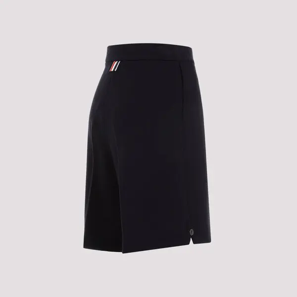 Thom Browne High Waisted Virgin Wool Shorts