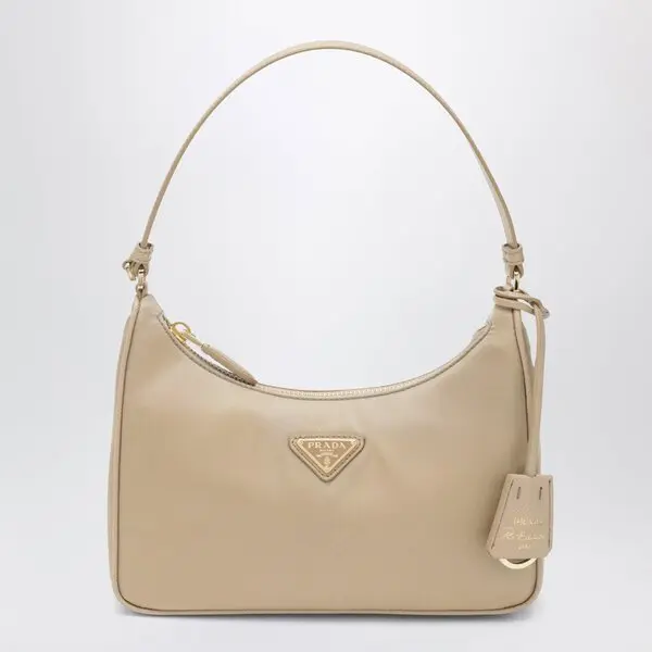 Prada Re-edition 2005 Bag In Re-nylon And Saffiano - Cream