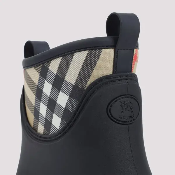 Burberry Marsh Stamp Low Rubber Boots - Black