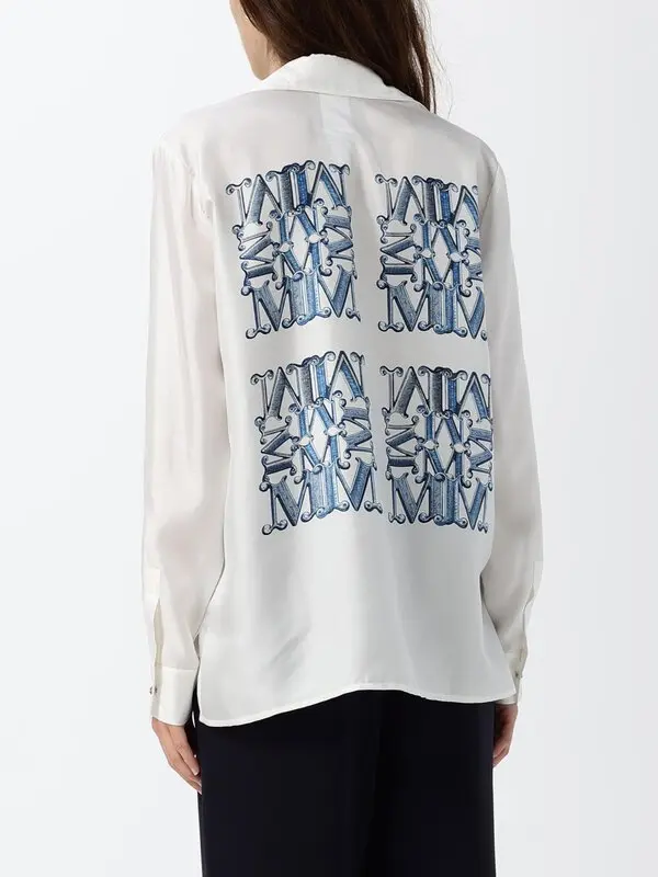 Max Mara Cold Shoulder Shirt - White