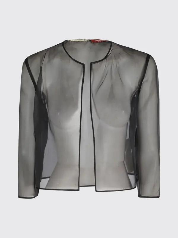 Max Mara Sheer Top - Black