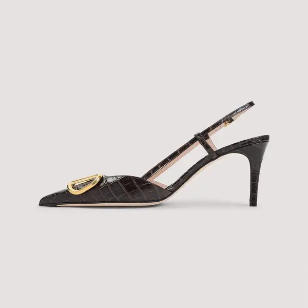 Valentino Garavani Slingback Pumps With V-logo Detail