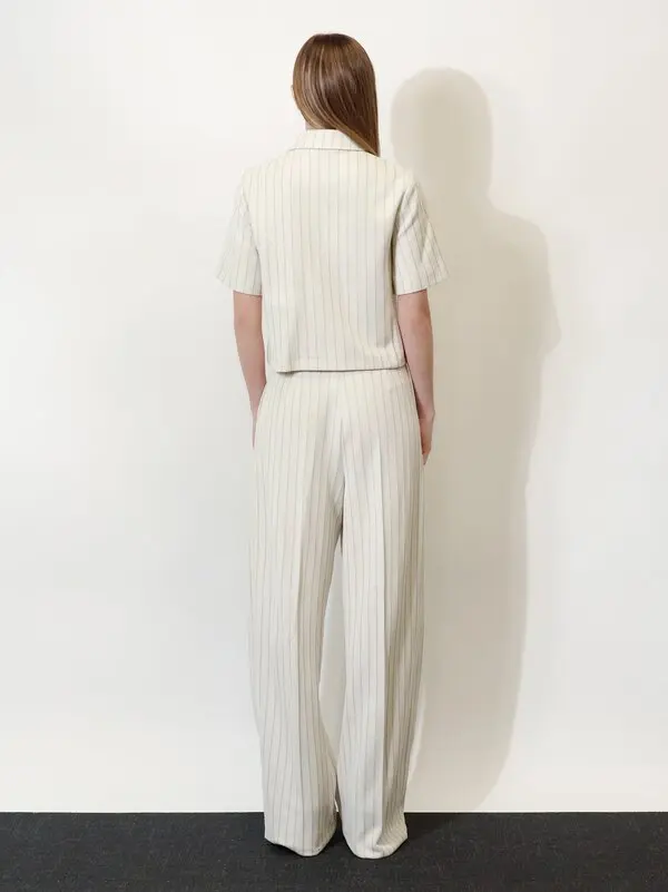 Max Mara Cotton Pinstripe Blazer