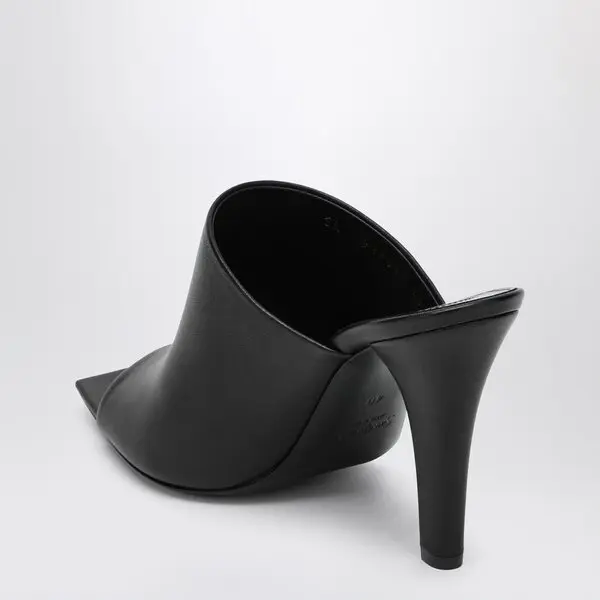 Saint Laurent Leather Mules With Cassandre Detail