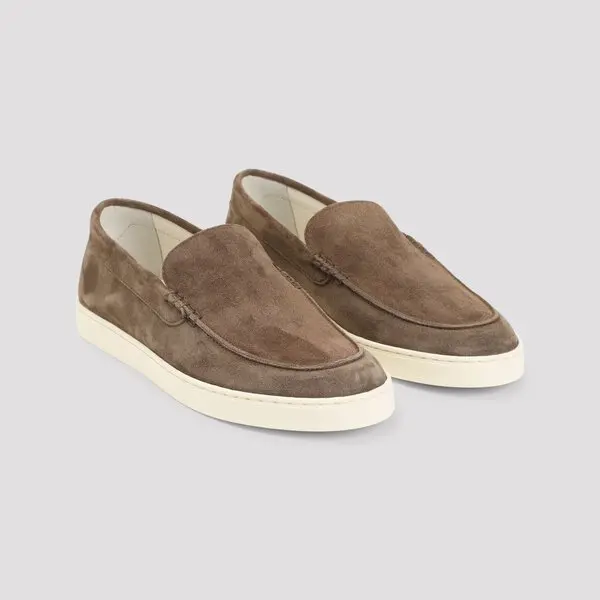 Brunello Cucinelli Suede Leather Loafers - Brown