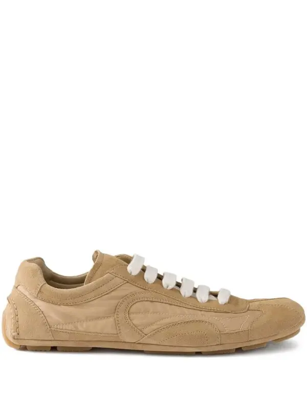 Prada Montecarlo Re-edition 2005 Suede And Re-nylon Sneakers - Multicolor