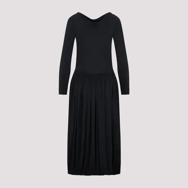 LANVIN Ls Drape Midi Dress