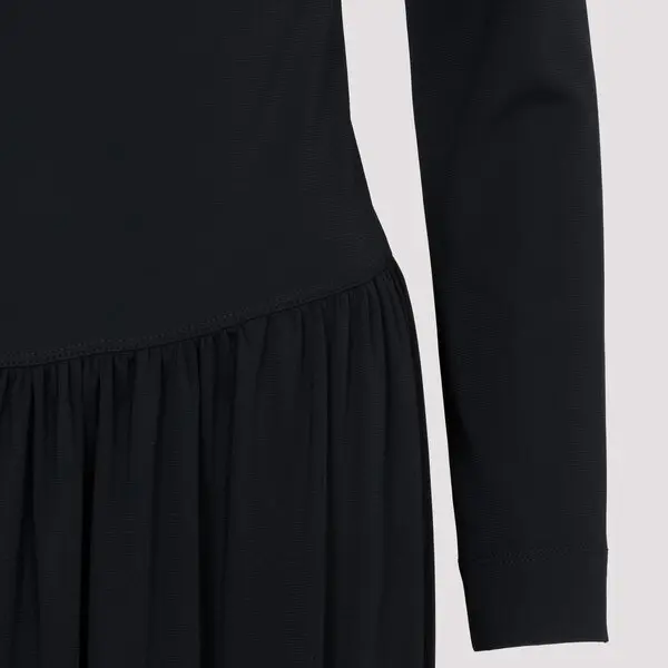 LANVIN Ls Drape Midi Dress