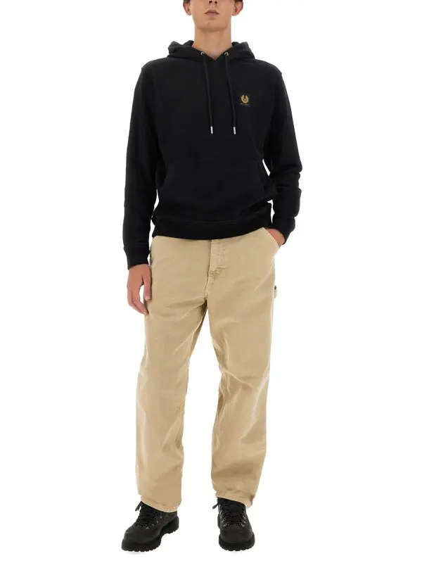 Belstaff Logo Hoodie - Black