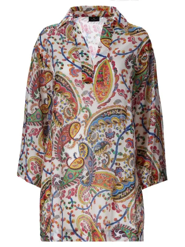 Etro Mini Dress With Paisley Print