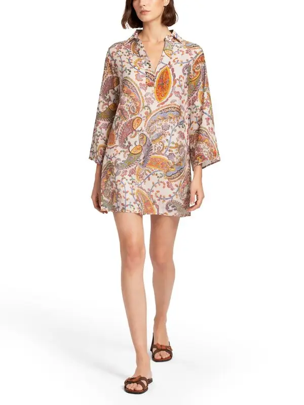 Etro Mini Dress With Paisley Print
