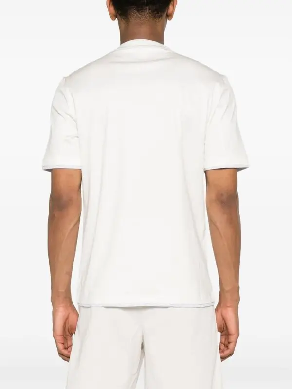 Brunello Cucinelli T-shirt With Faux-layering - Multicolor