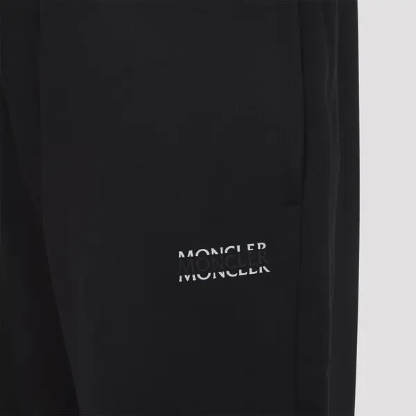 Moncler Cotton Track Pants - Black