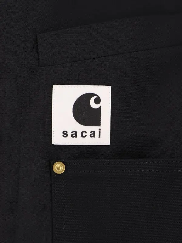 SACAI X CARHARTT WIP Jacket With Double Logo Patch And Gold Button Closure