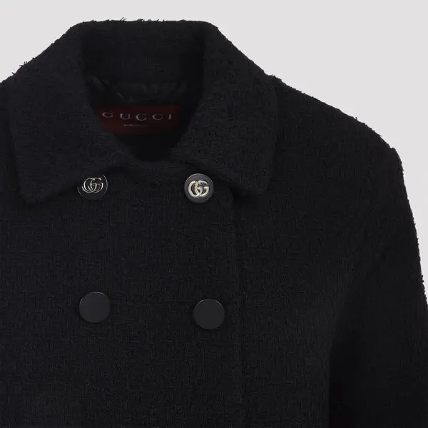 Gucci Double-breasted Boucle Jacket