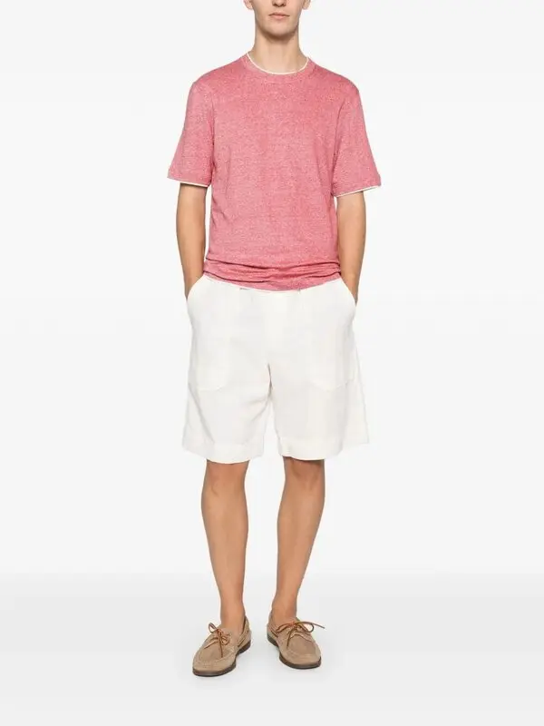 Brunello Cucinelli T-shirt With Faux-layering - Multicolor