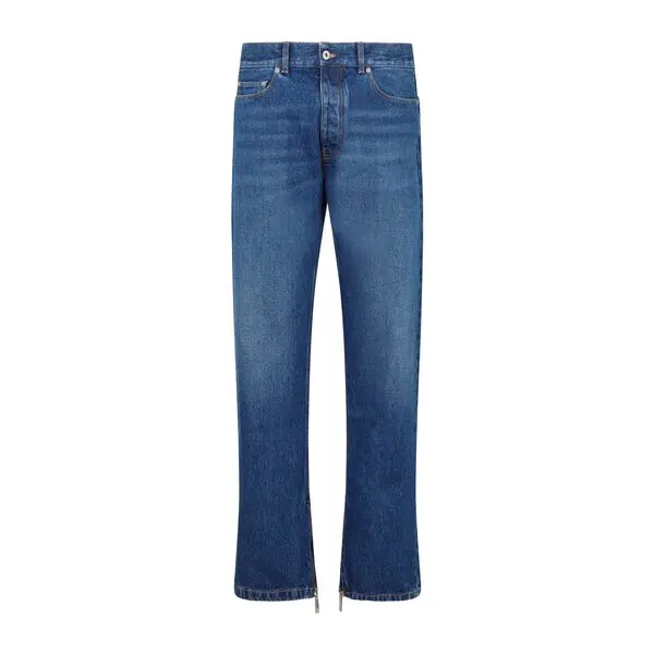 Off-White Skate Jeans With Zipped Cuffs