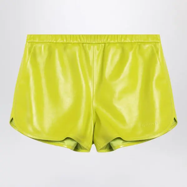 Gucci Lime Leather Shorts - Green