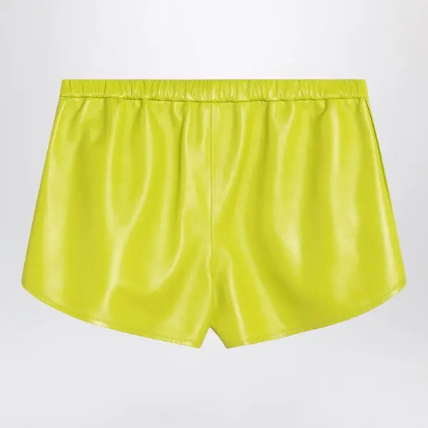 Gucci Lime Leather Shorts