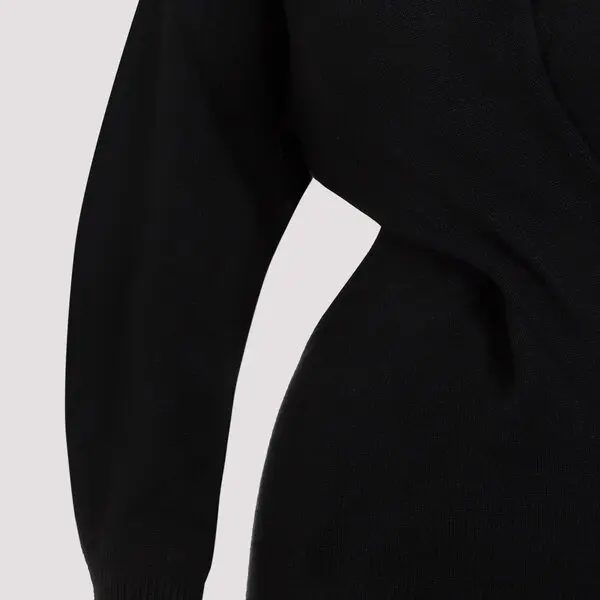 Alexander McQueen Wool & Cashmere Mini Dress - Black