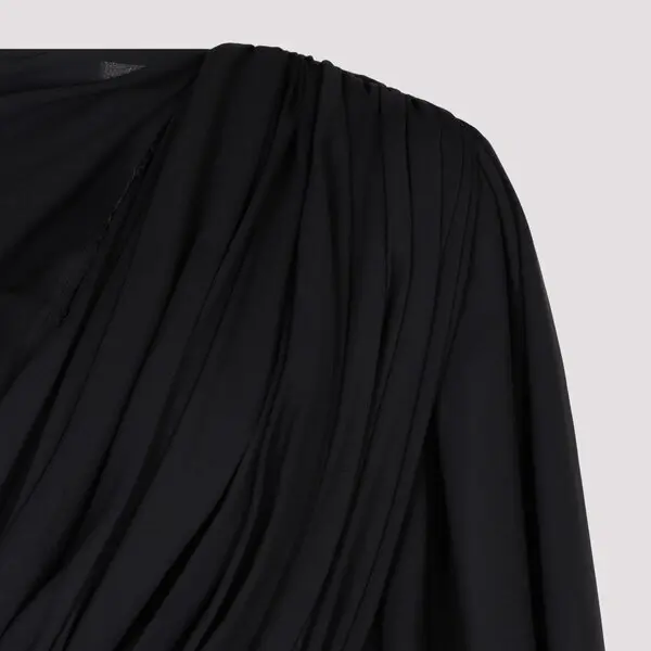 Balenciaga Polyester Draped Dress