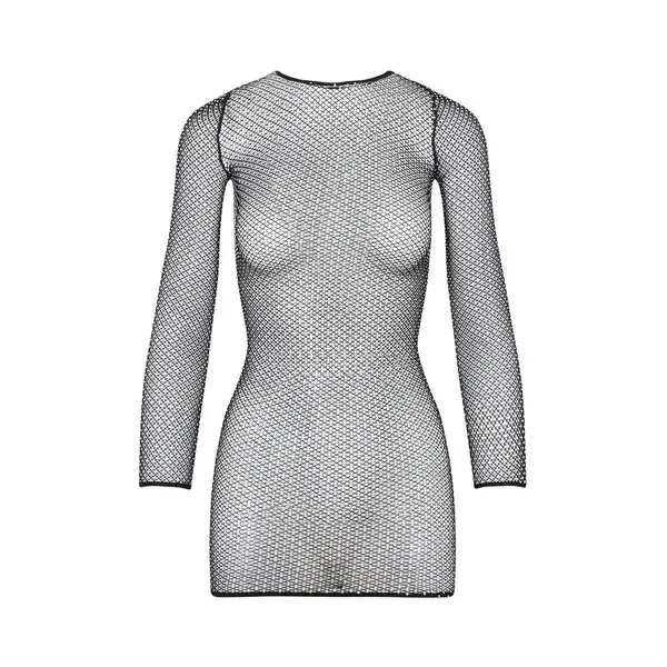 Balenciaga Crystal Mesh Mini Top - Black