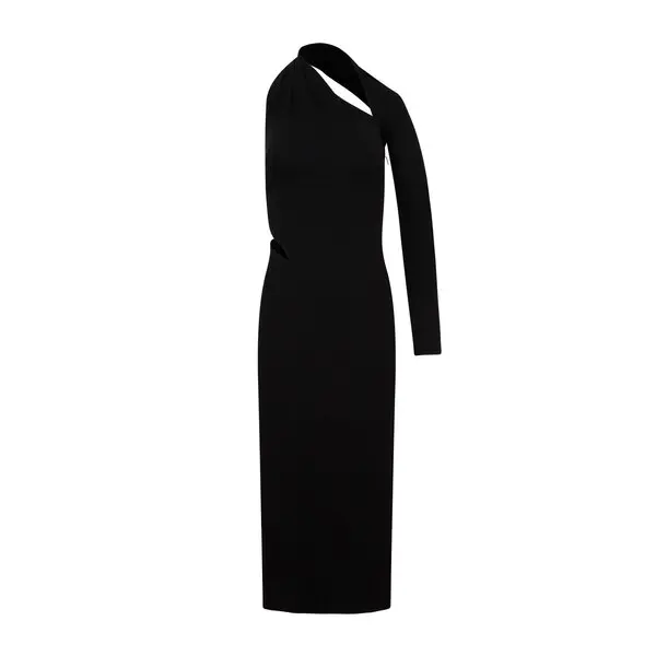 Versace One-shoulder Cocktail Dress - Black