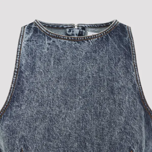 Alaïa Peplum Denim Top