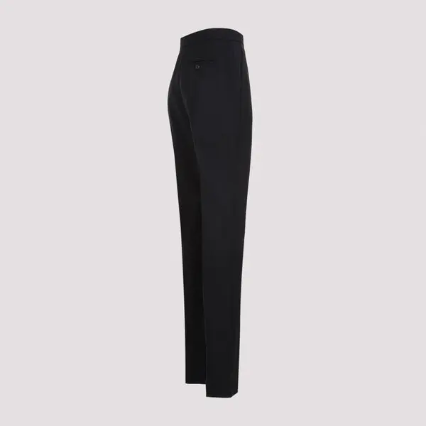 Alexander McQueen Wool Pants With Zipper Detail
